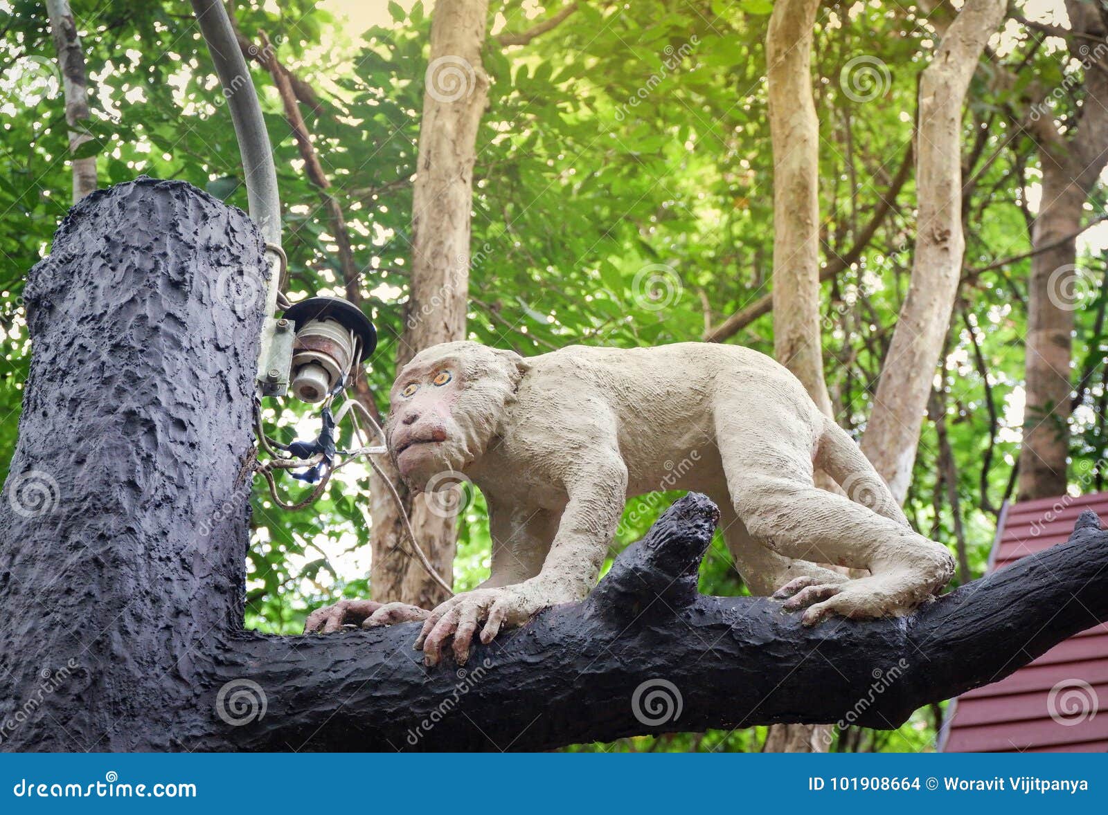 Statue monkey stock photo. Image of material, animal - 101908664
