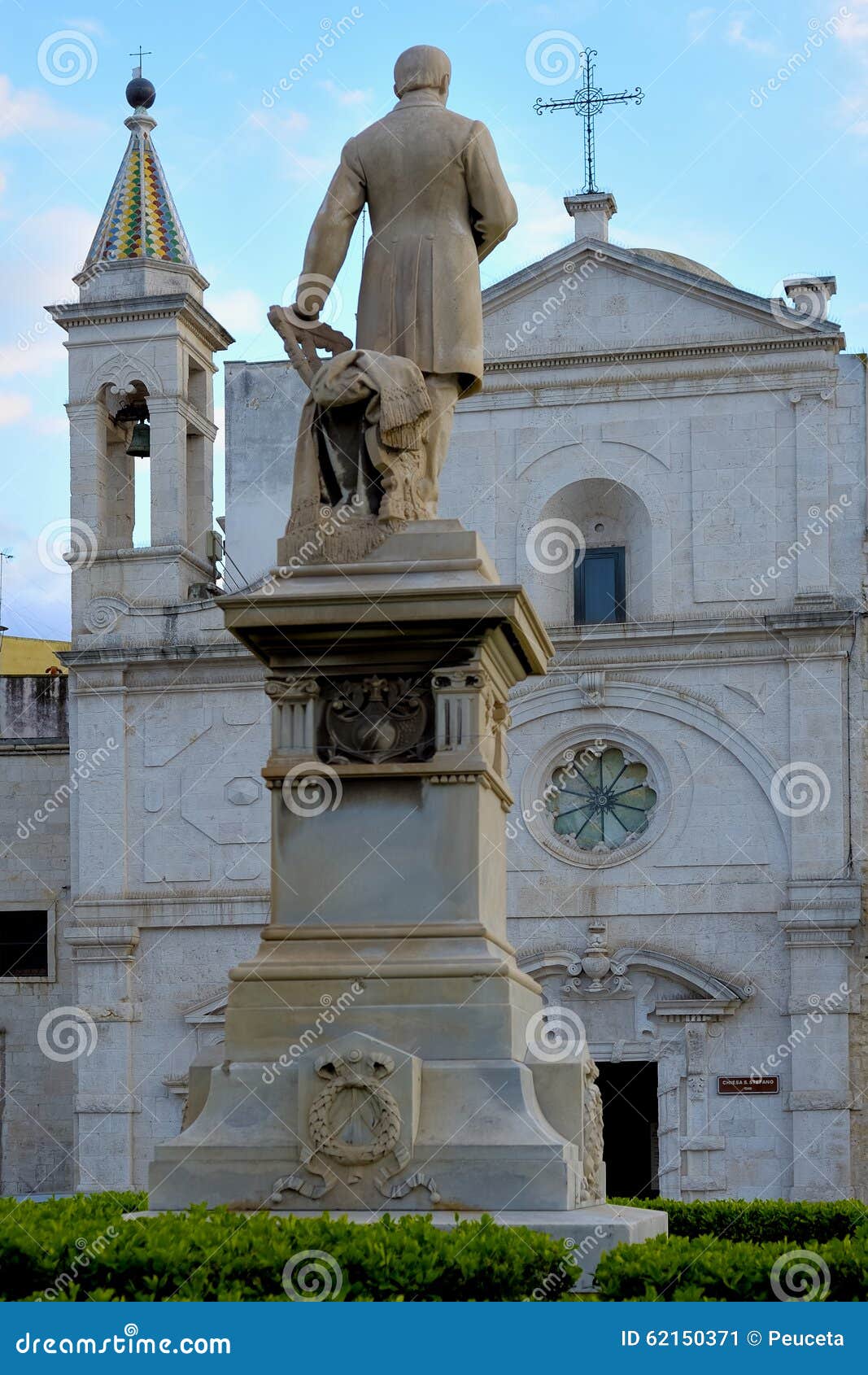Statue Monument in Front of a Church Stock Image - Image of masterpiece ...