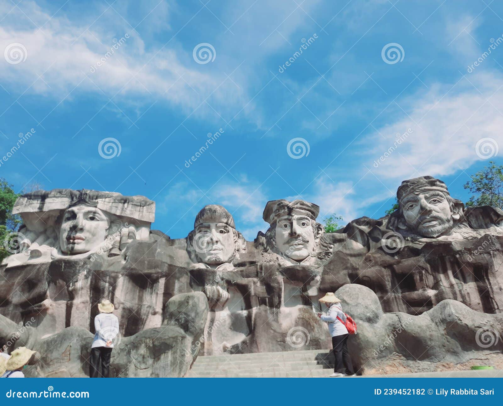 Statue Monument Megow Pak editorial photography. Image of terrain ...