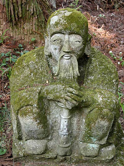 Statue and moss stock image. Image of culture, ancient, stone - 87863