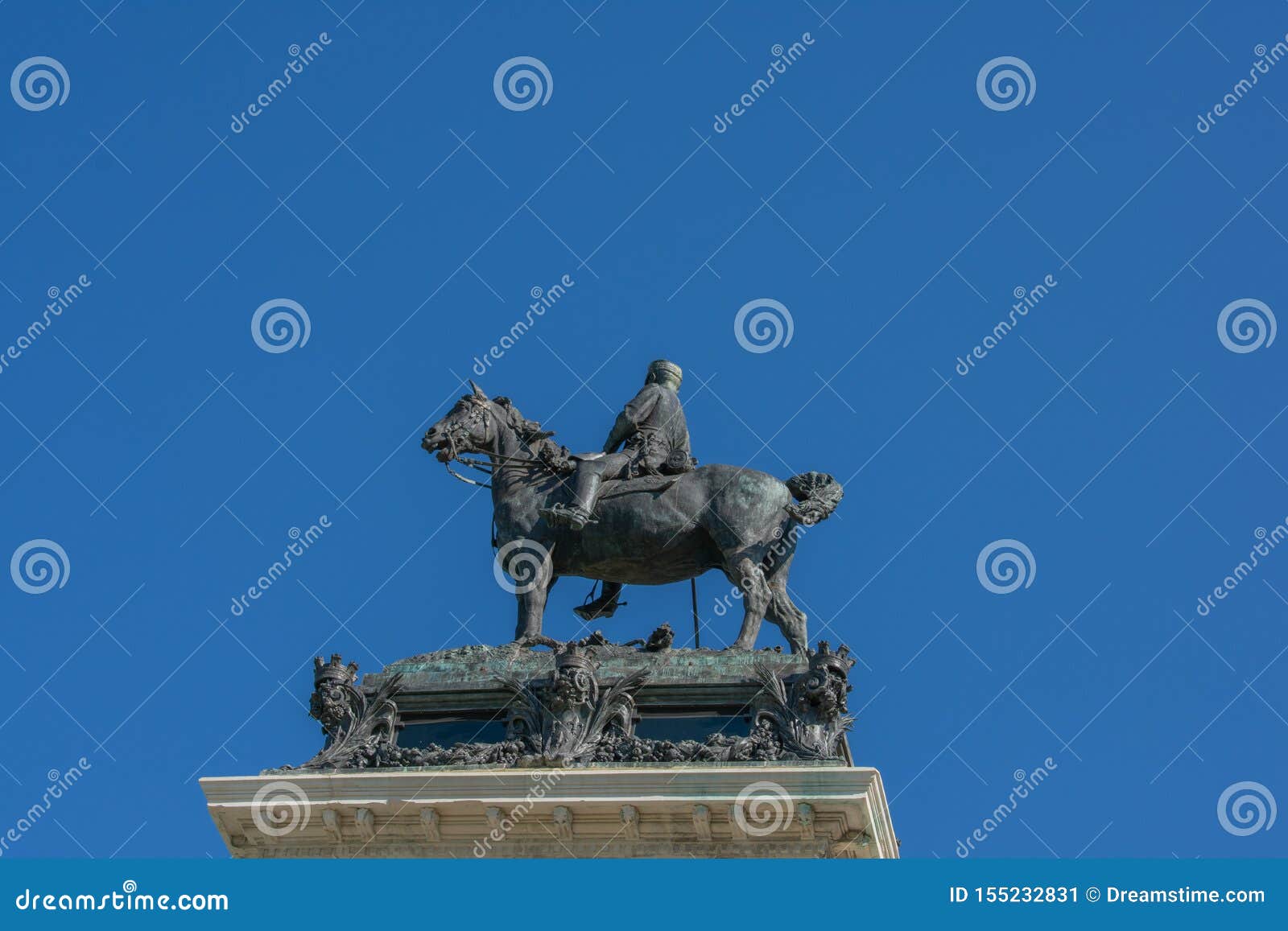 Statue of a Mounted Knight, in a Square in Sight of Everyone Stock ...
