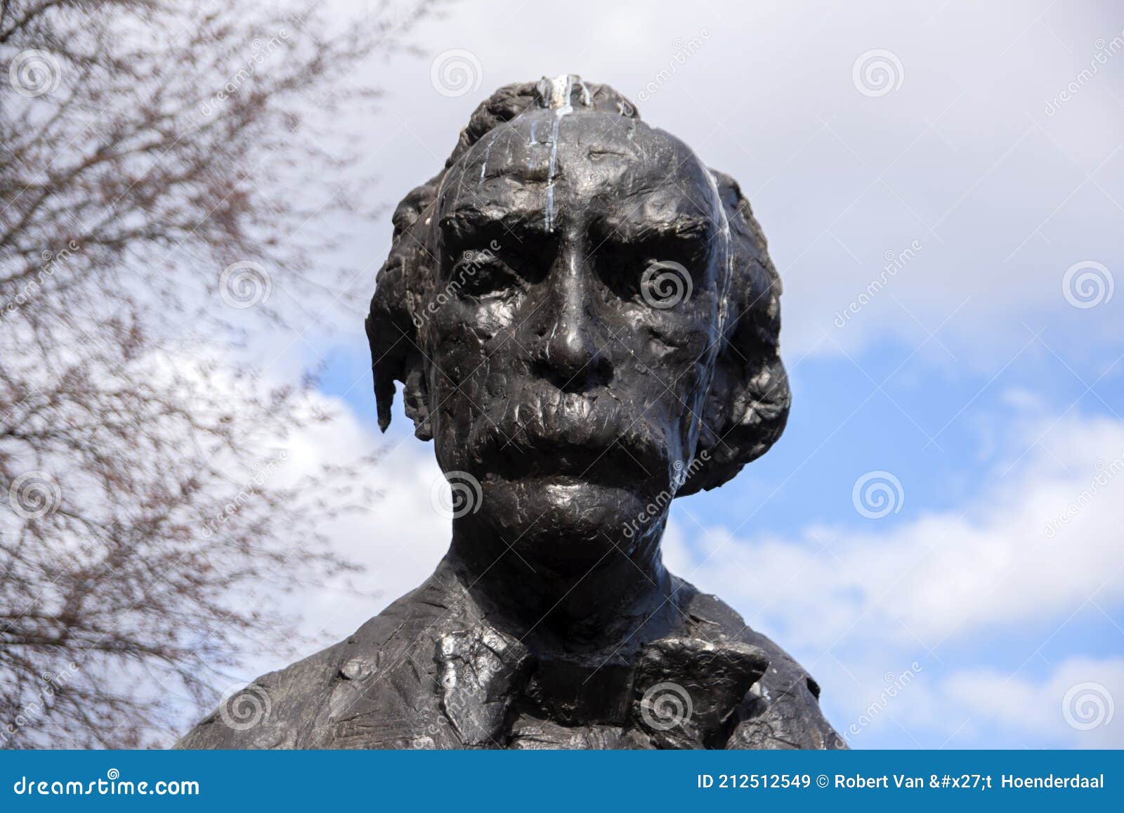 Statue Multatuli at Amsterdam the Netherlands 5-3-2021 Editorial Stock ...