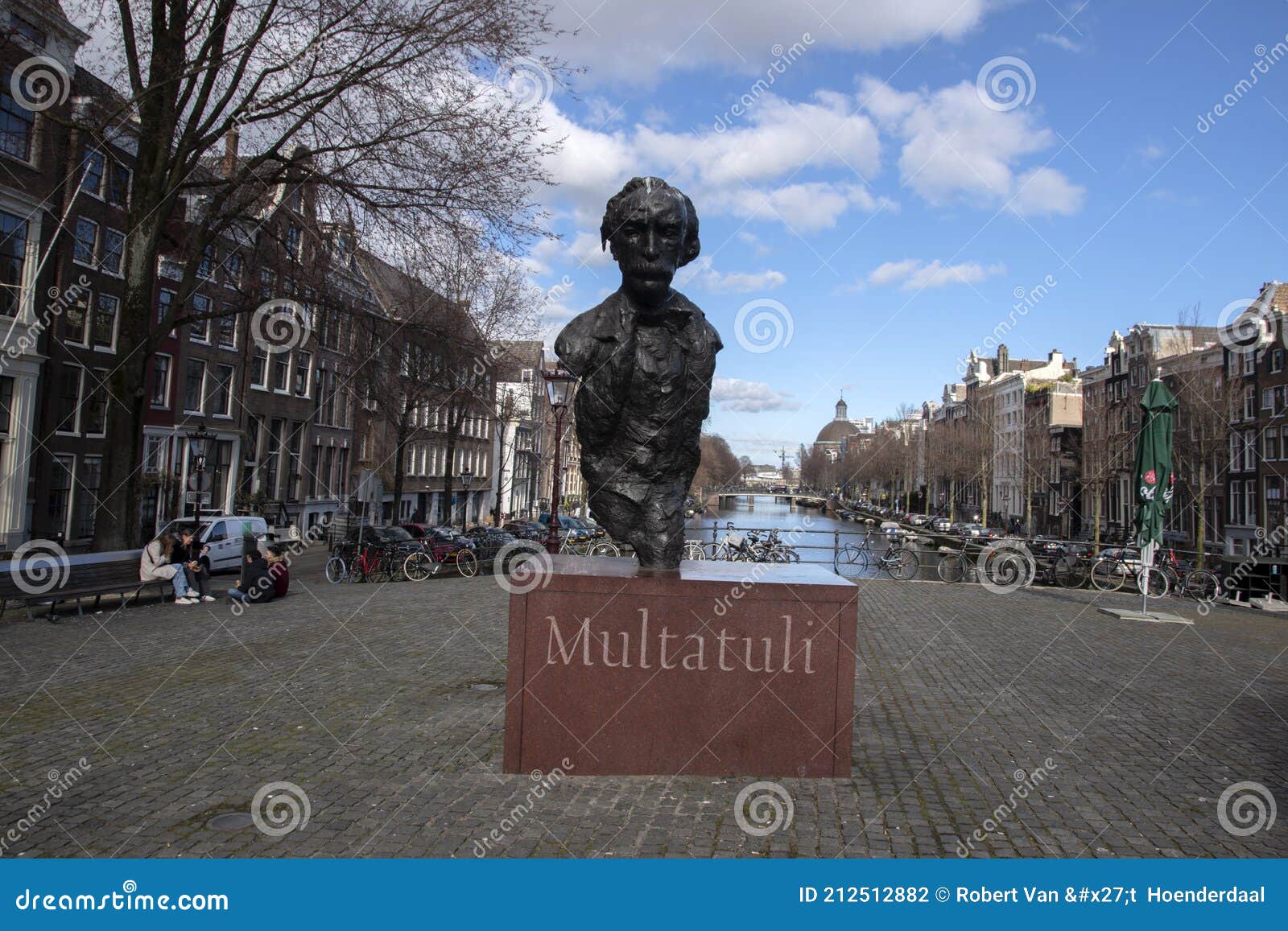 Statue Multatuli at Amsterdam the Netherlands 5-3-2021 Editorial ...