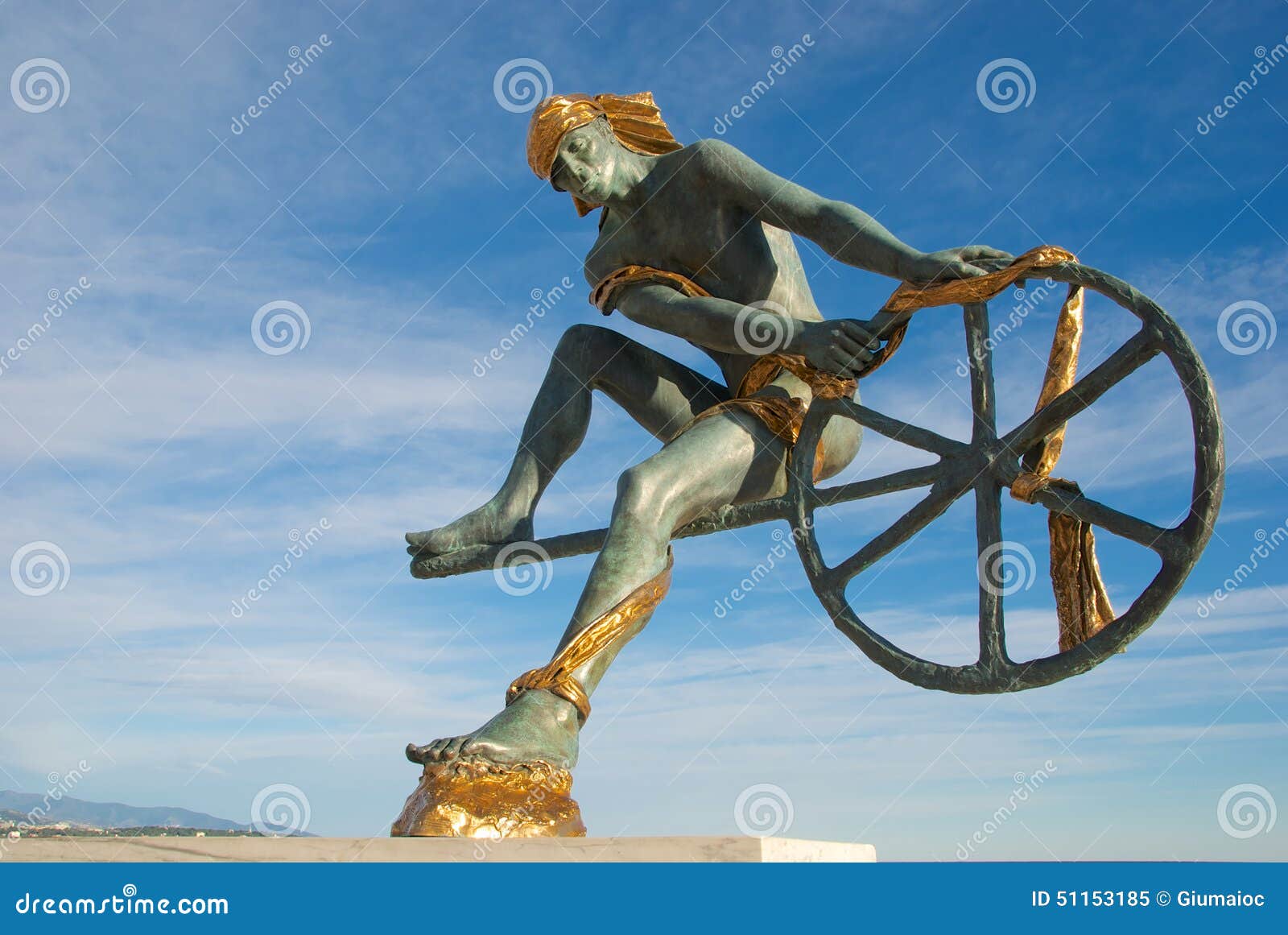Statue of Neptune stock illustration. Illustration of helmet - 51153185