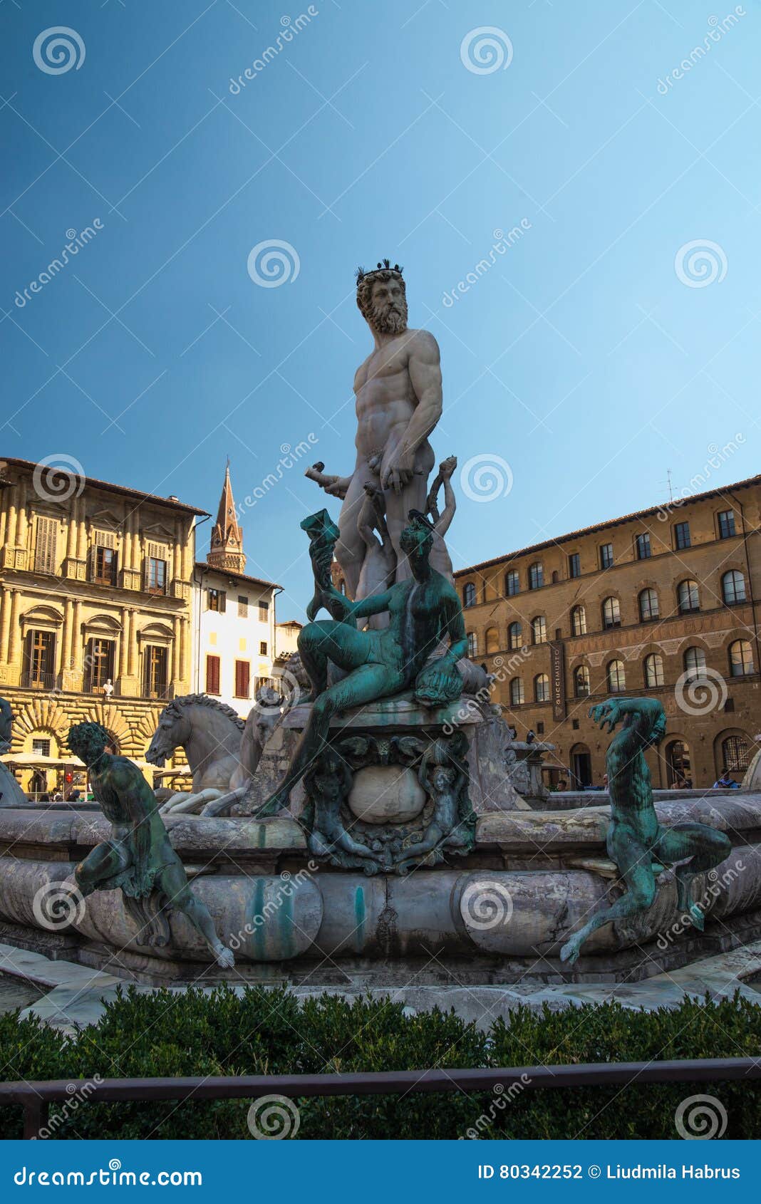 Statue of Neptune Florence Italy Editorial Photography - Image of ...