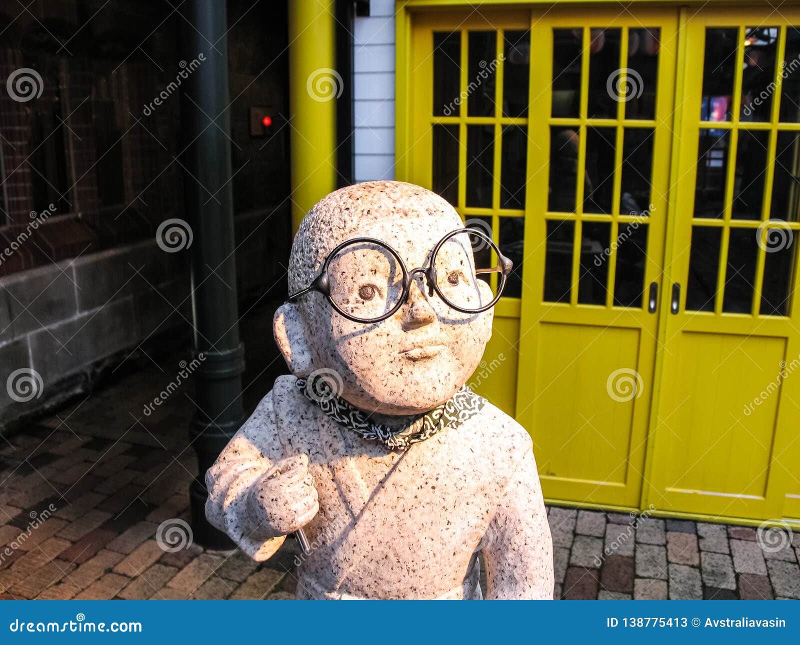 Statue of a Nerd Boy with Glasses Editorial Stock Photo - Image of ...