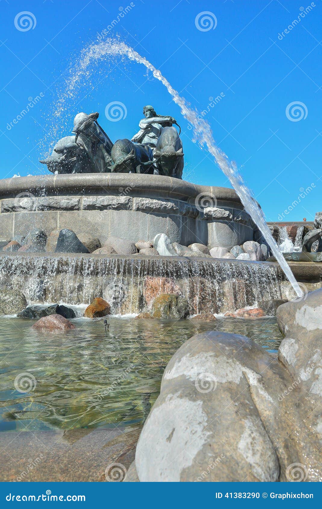 Statue stock photo. Image of landscape, water, design - 41383290
