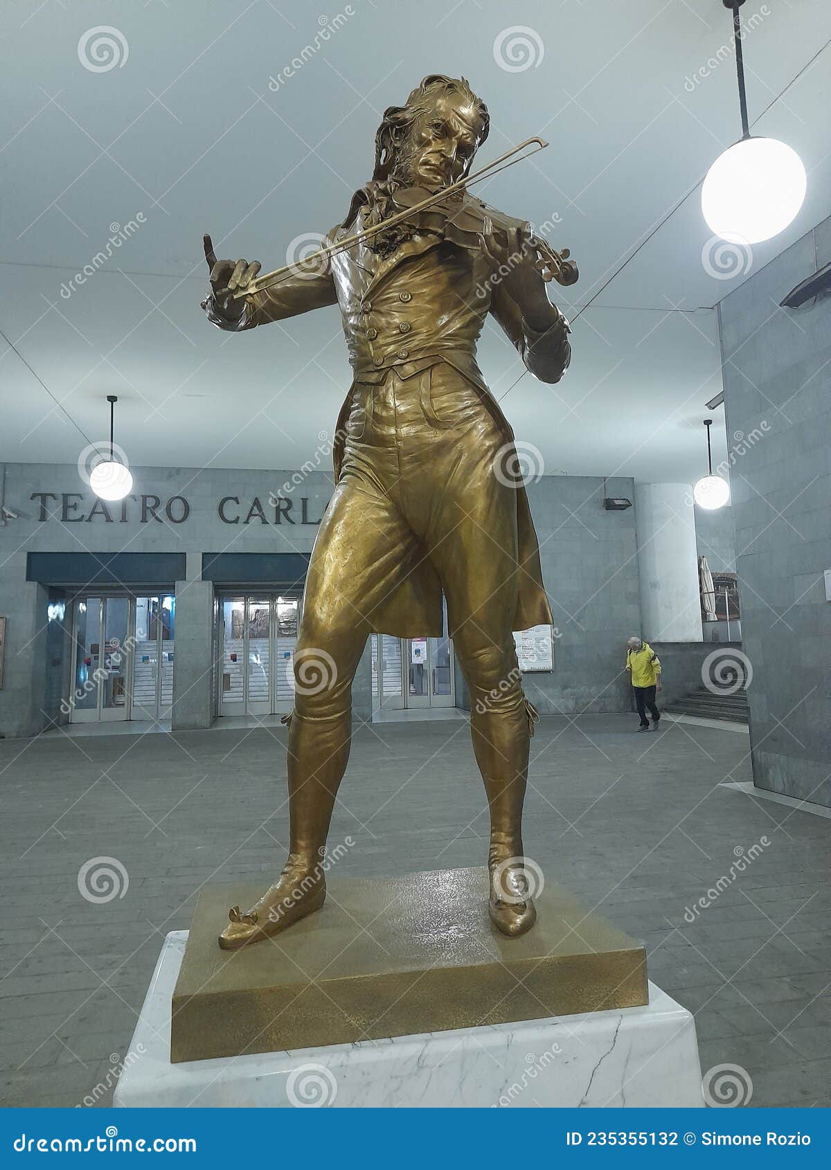 Statue of Nicolo` Paganini editorial photography. Image of classic ...