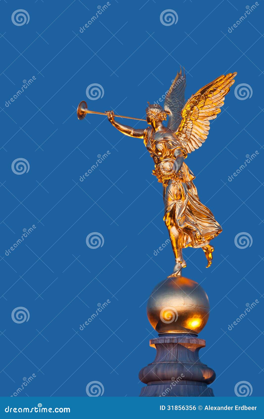 Statue at night stock photo. Image of sculpture, glass - 31856356
