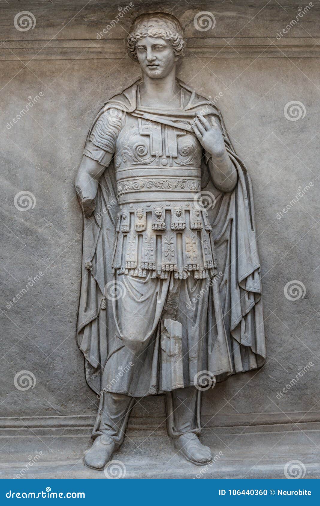 Statue of a Nobel Roman Warrior, Rome, Italy Editorial Image - Image of ...