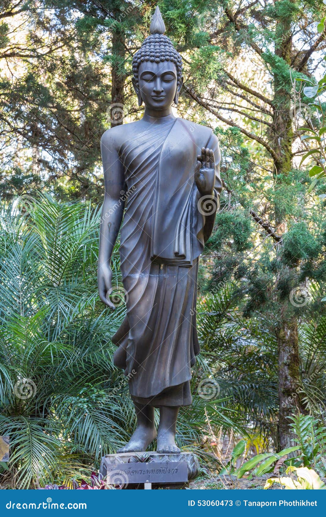Statue Noire En Laiton De Bouddha Image stock - Image du noir, asie ...