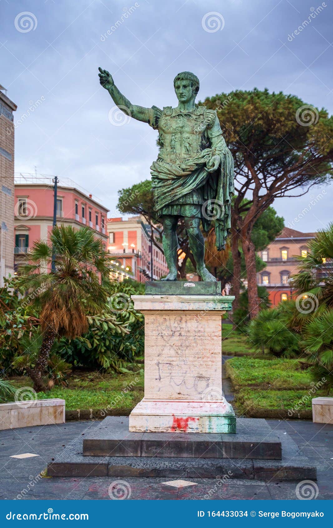 The Statue of Octavian Augustus or Statue D`Auguste Emperor in Naples ... The Statue of Octavian Augustus or Statue D`Auguste Emperor in Naples ...