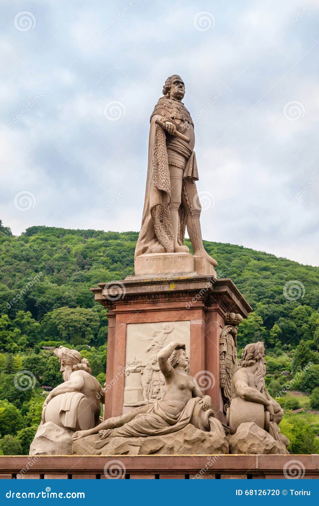 Statue on the old bridge stock photo. Image of city, gate - 68126720