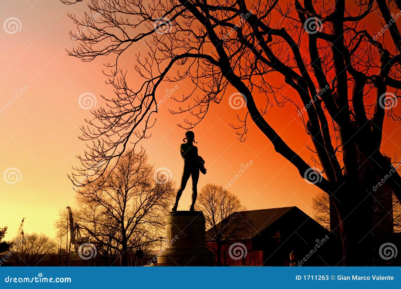 Statue of Orpheus at Fort McHenry, Baltimore Stock Image - Image of ...