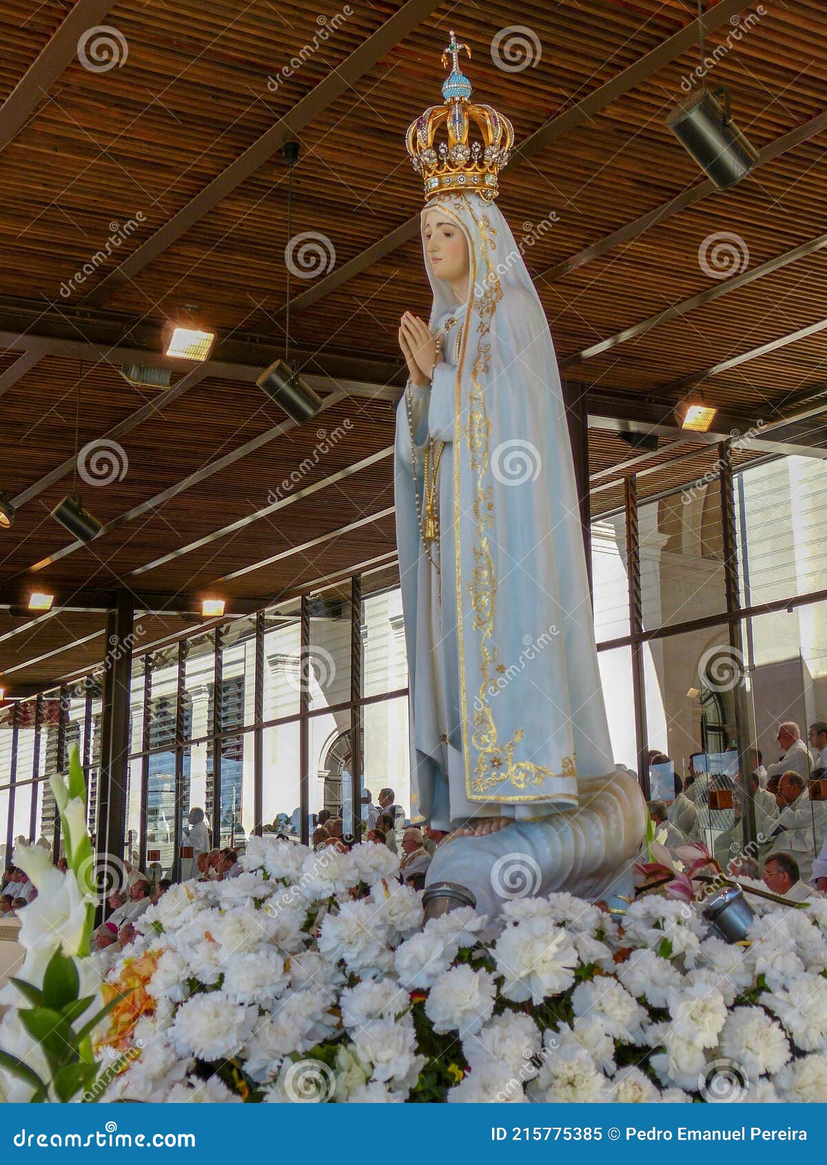 Statue of Our Lady of Fatima on Top of the Andor Editorial Image ...