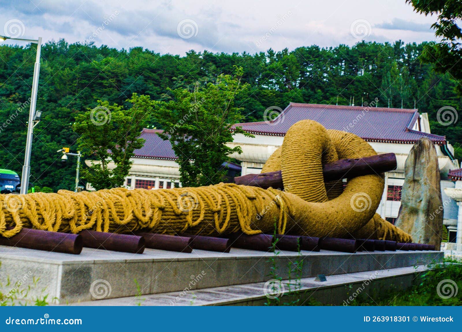 Statue Outside the Samcheok Cultural Center Editorial Photo - Image of ...