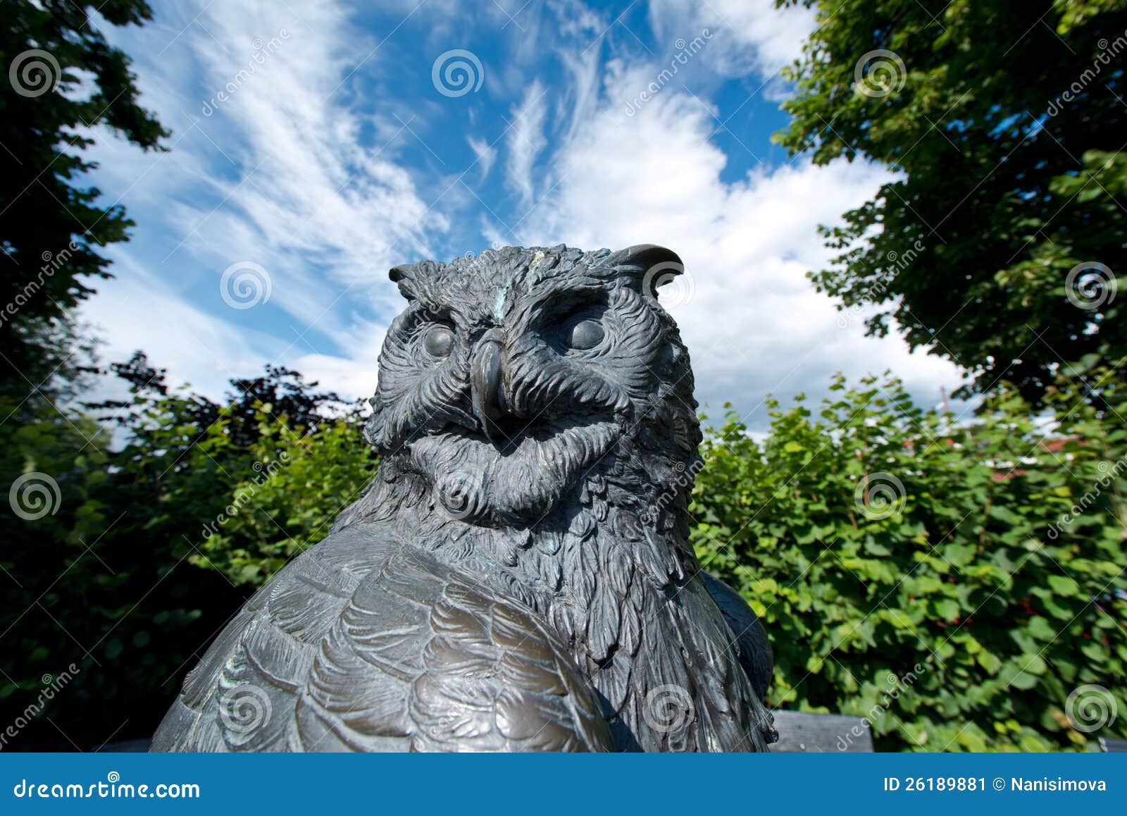 Statue of owl stock image. Image of animal, eyes, elegant - 26189881