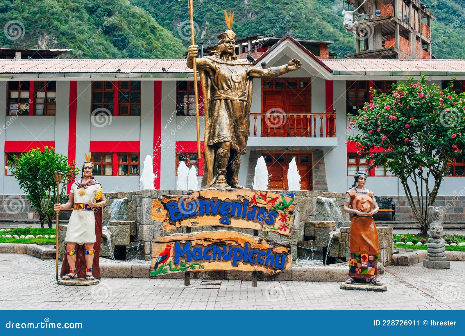 Statue of Pachacuti - Aguas Calientes - Peru, August, 2019 Editorial ...