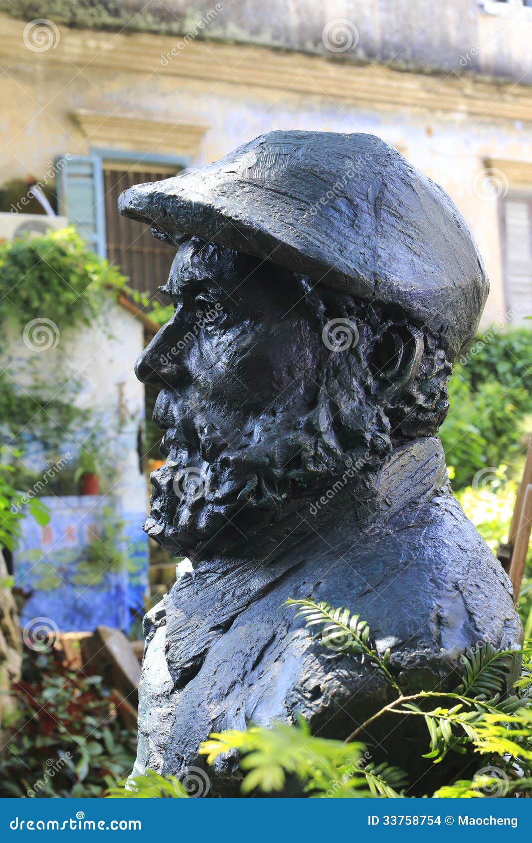 Statue of Painter Claude Monet Stock Photo - Image of cultural ...
