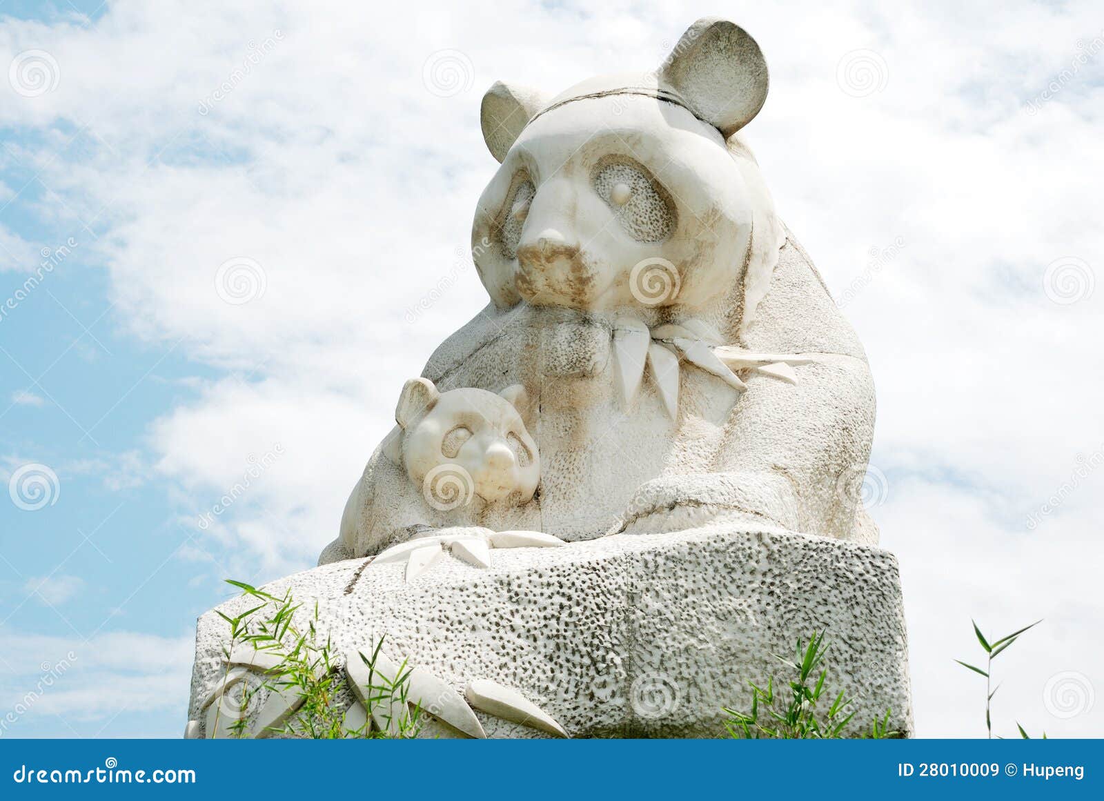 Statue of panda editorial stock image. Image of flower - 28010009