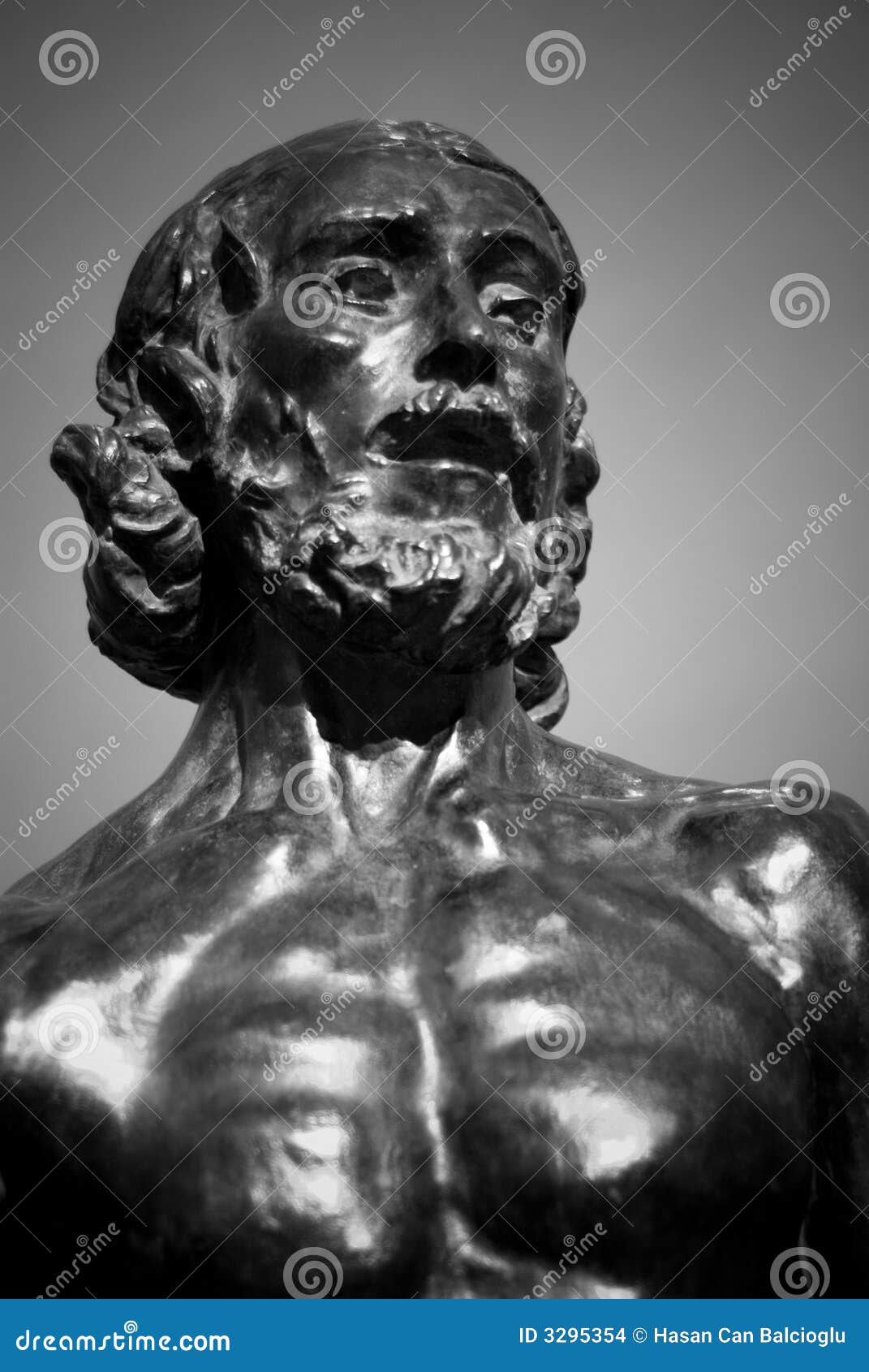 Statue par Auguste Rodin photo stock. Image du historique - 3295354