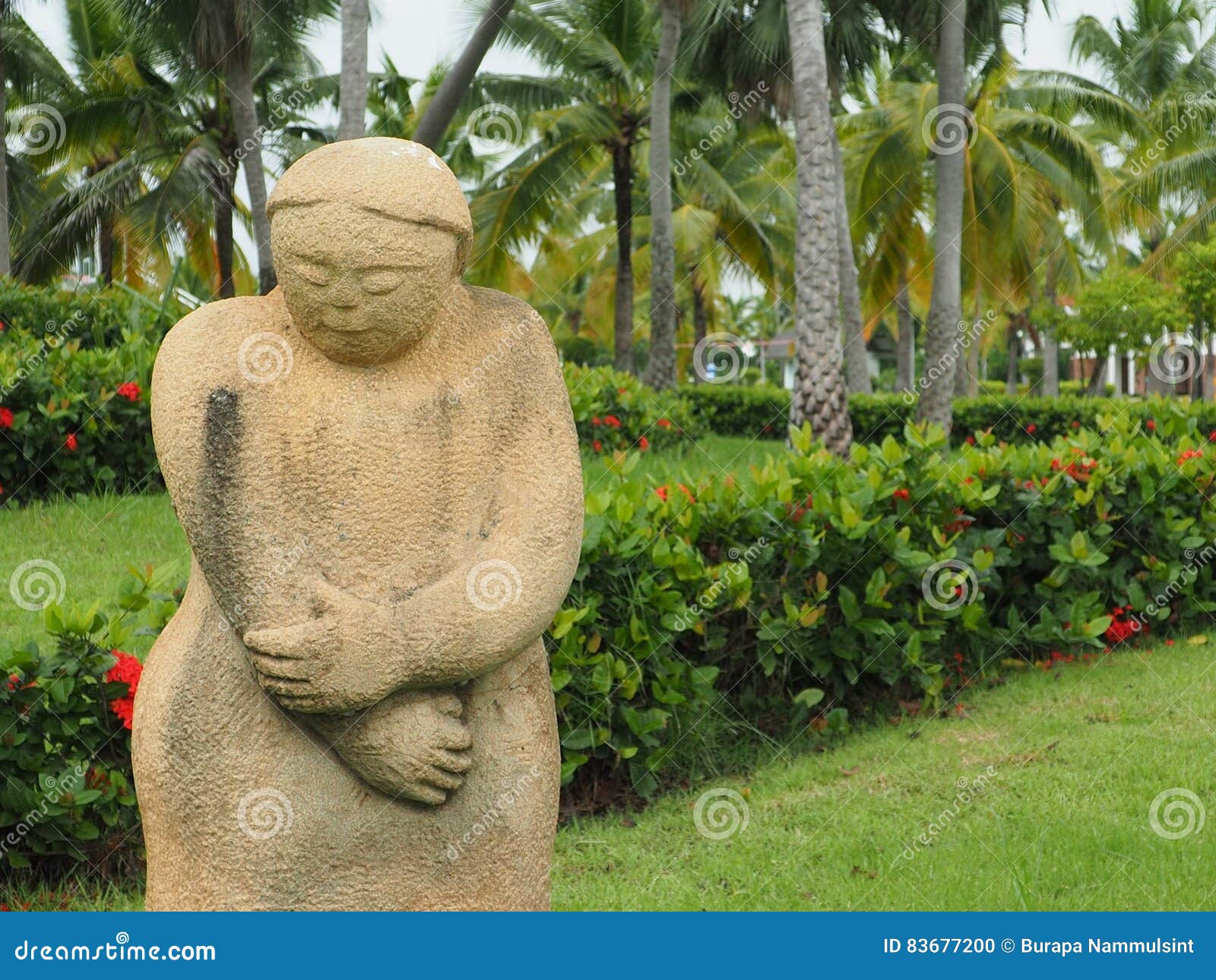 Statue at park.; stock photo. Image of buddha, park, statues - 83677200