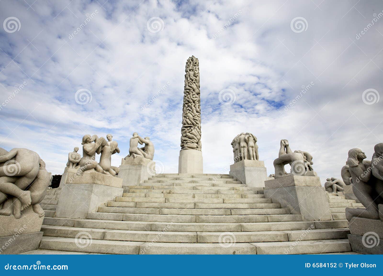 Statue Park Oslo editorial photography. Image of architecture - 6584152