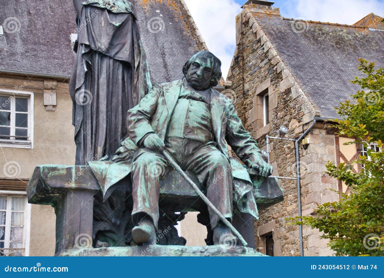 Statue of a person stock photo. Image of roman, architecture - 243054512