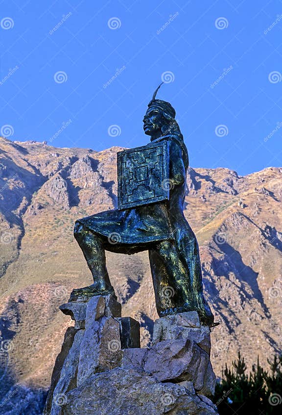Statue- Peru stock image. Image of figures, machu, mountains - 761503