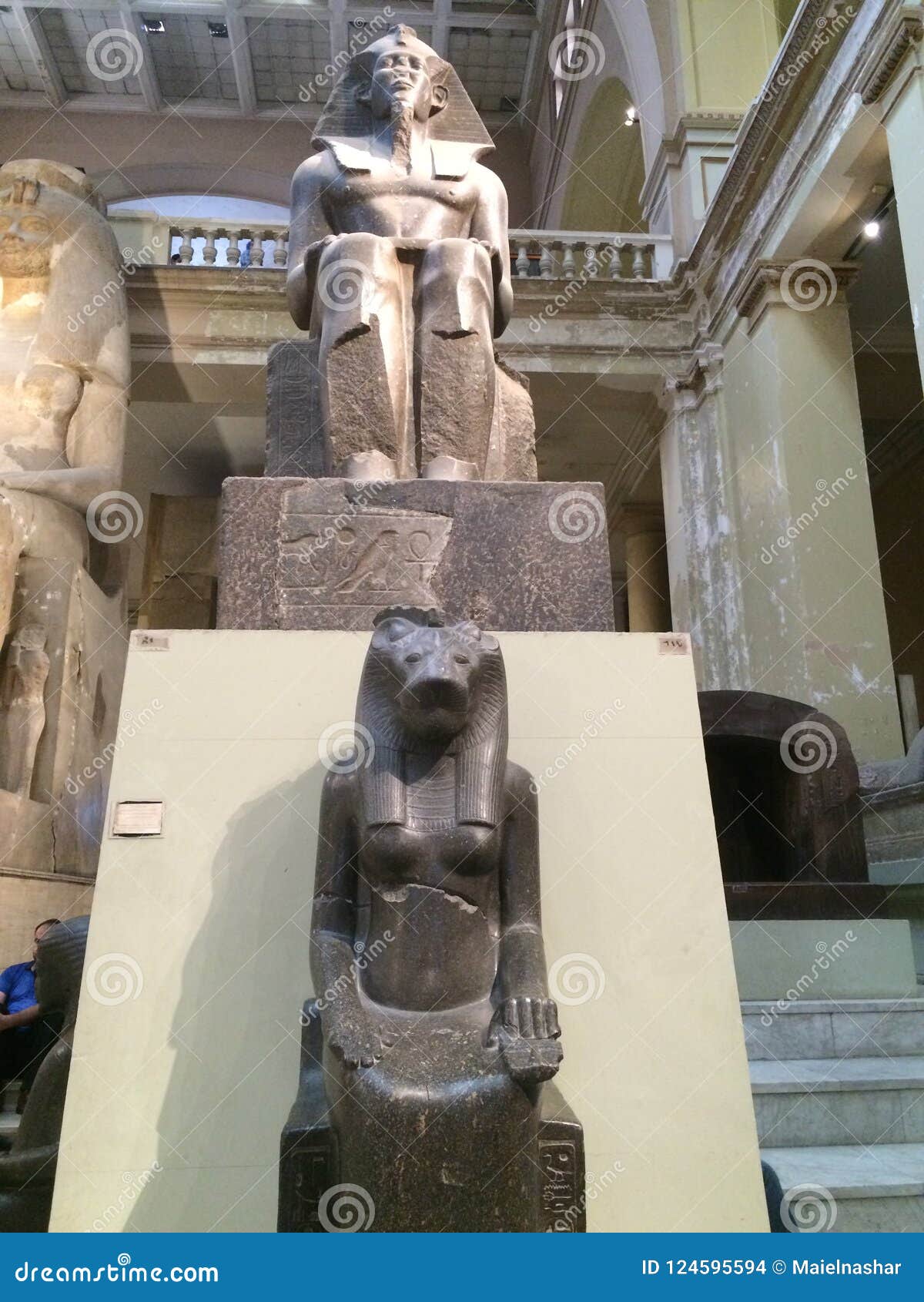 Pharaoh Statue in Egyptian Museum Editorial Stock Image - Image of ...