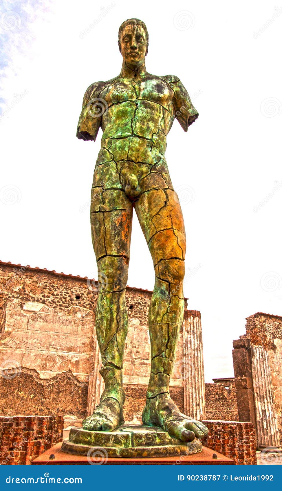 The statue in pieces stock image. Image of forms, emphasize - 90238787