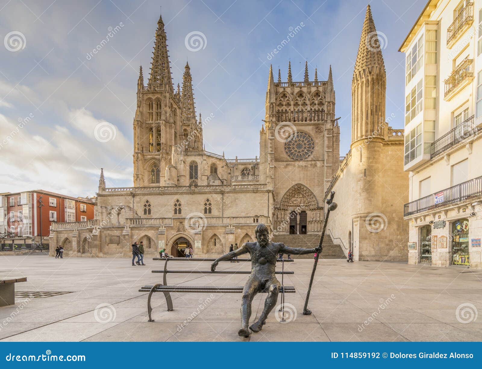 Statue of a Pilgrim on a Bench Editorial Photography - Image of city ...