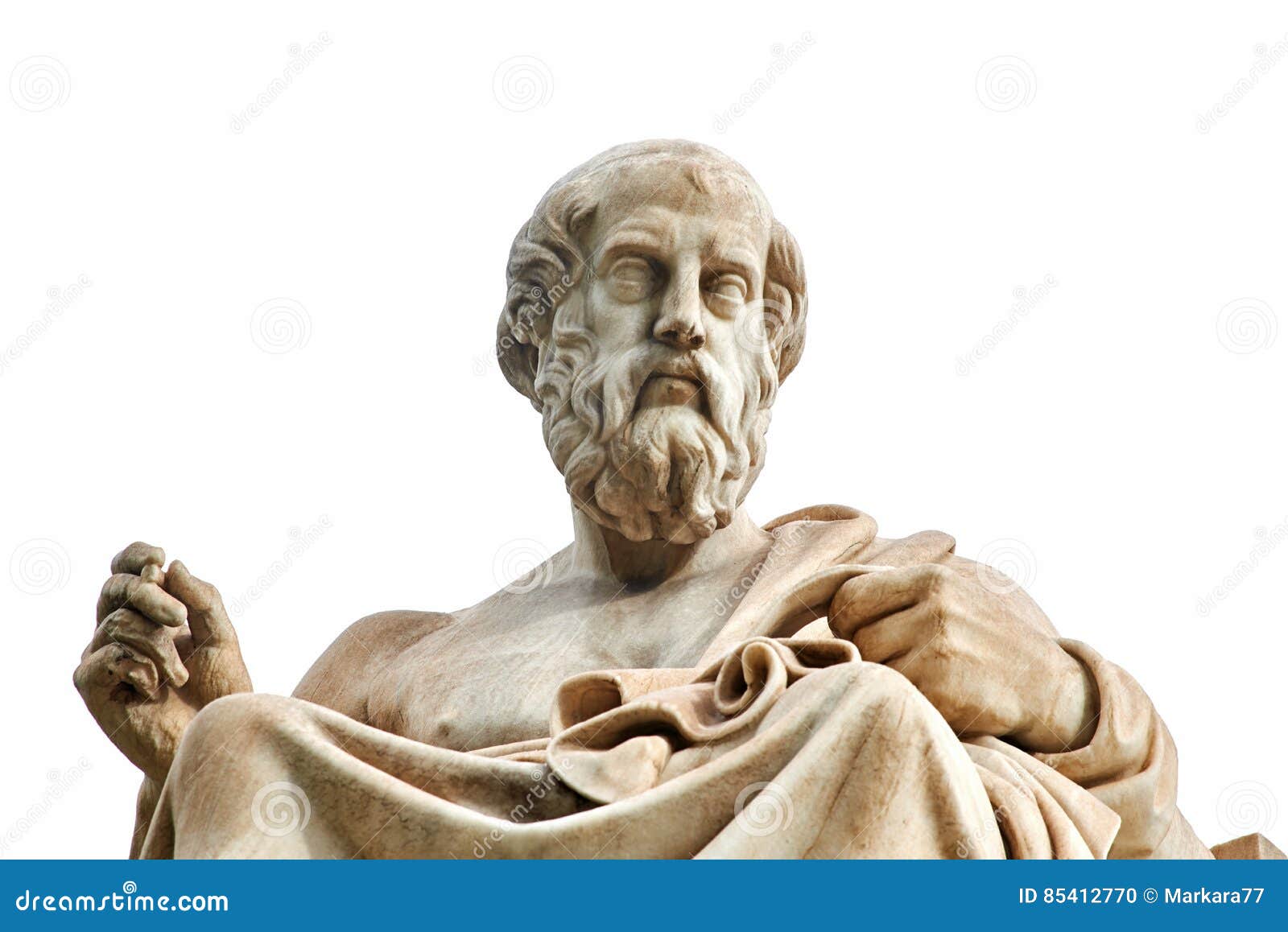 Statue of Plato in Athens. stock photo. Image of blue - 85412770