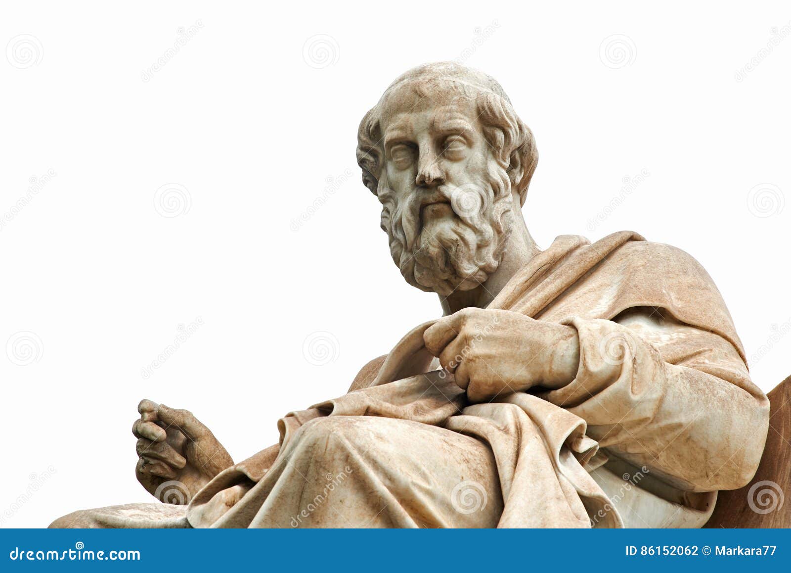 Statue of Plato in Athens. stock photo. Image of tourism - 86152062