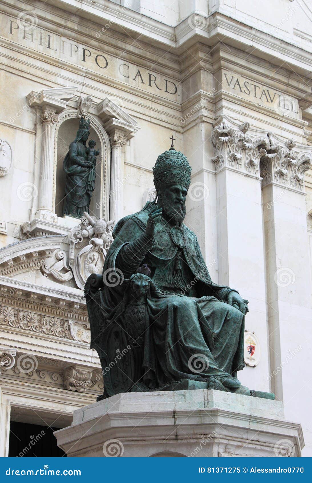 Statue of Pope Sixtus V in Loreto Stock Image - Image of medieval ...