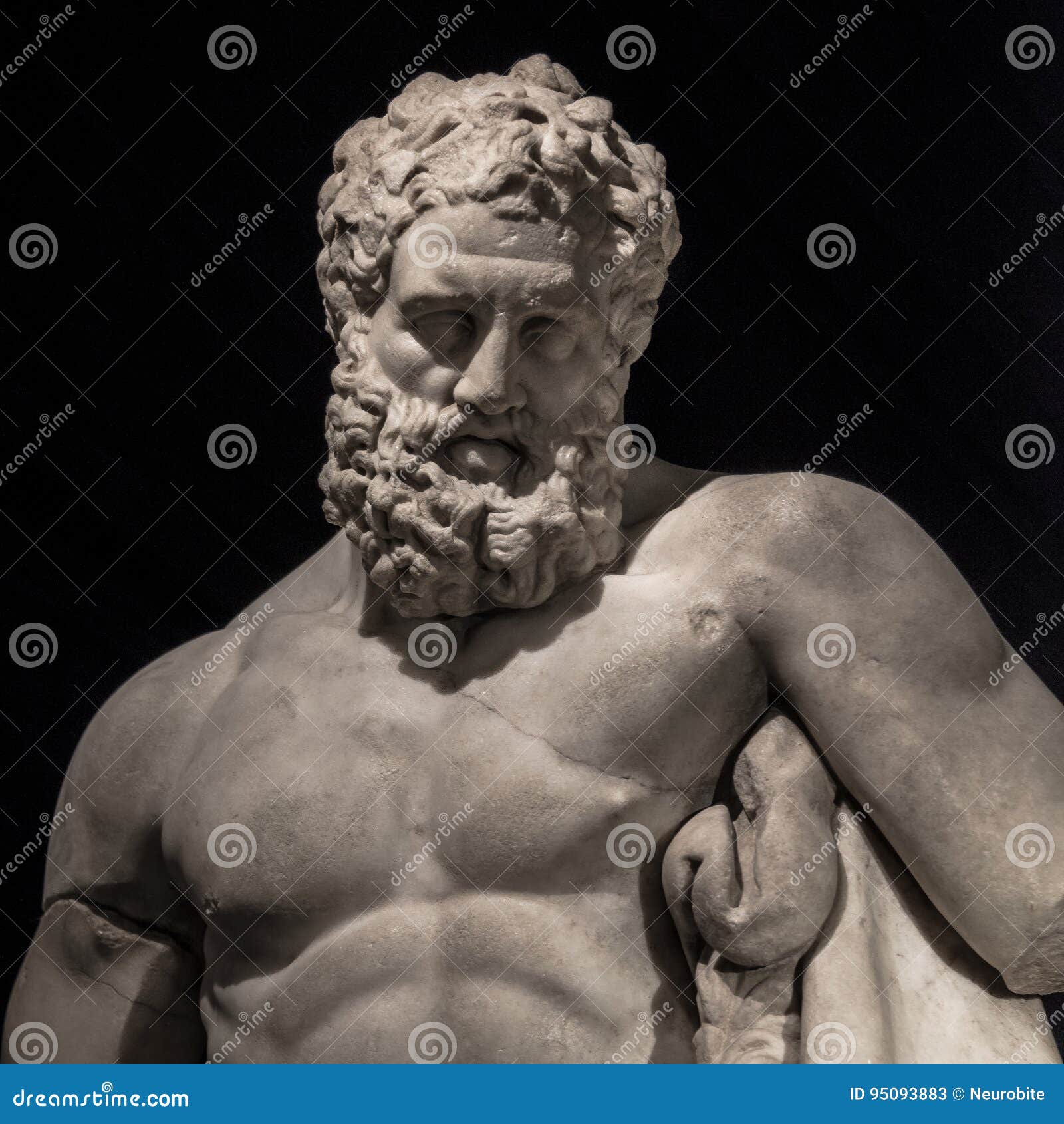 Hercules Statue Face