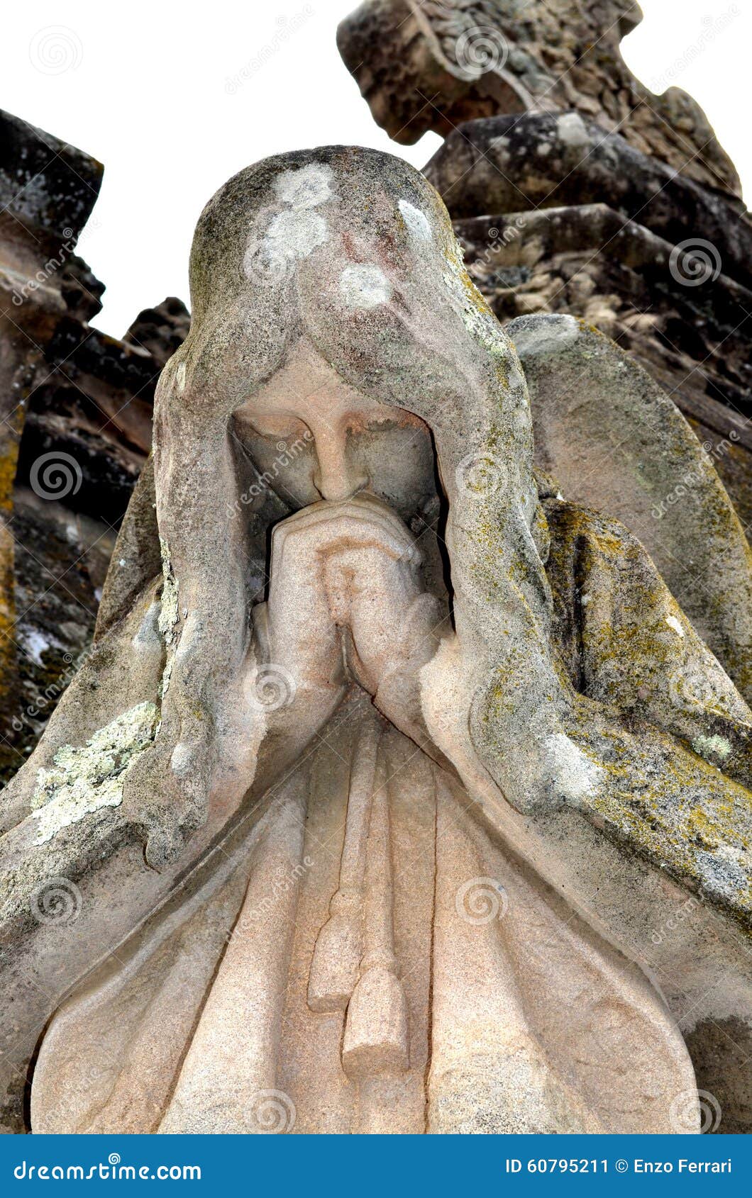 Statue praying stock image. Image of architecture, brava - 60795211