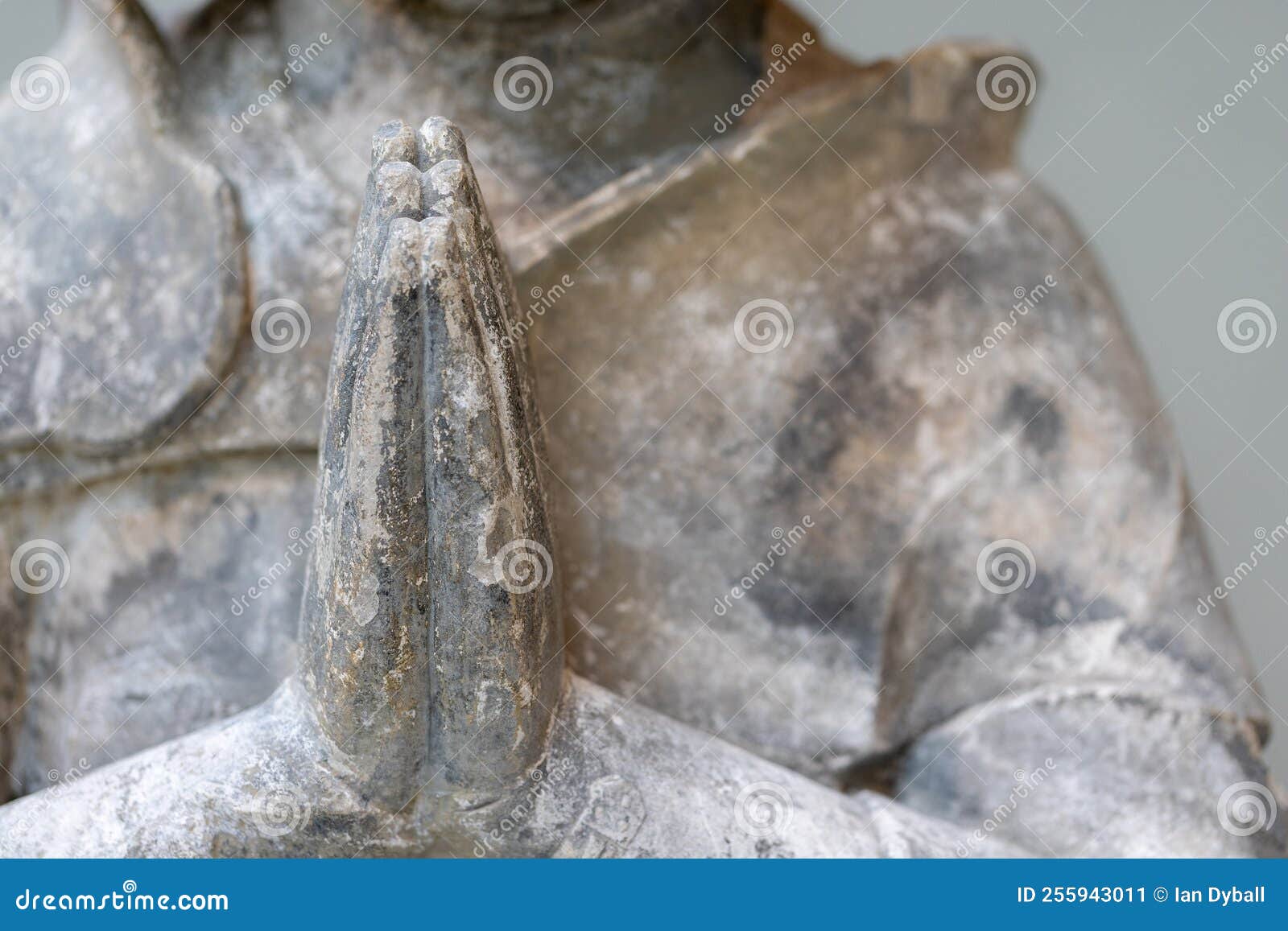 Statue Praying. Selective Focus Image of Hands in Prayer Stock Image ...