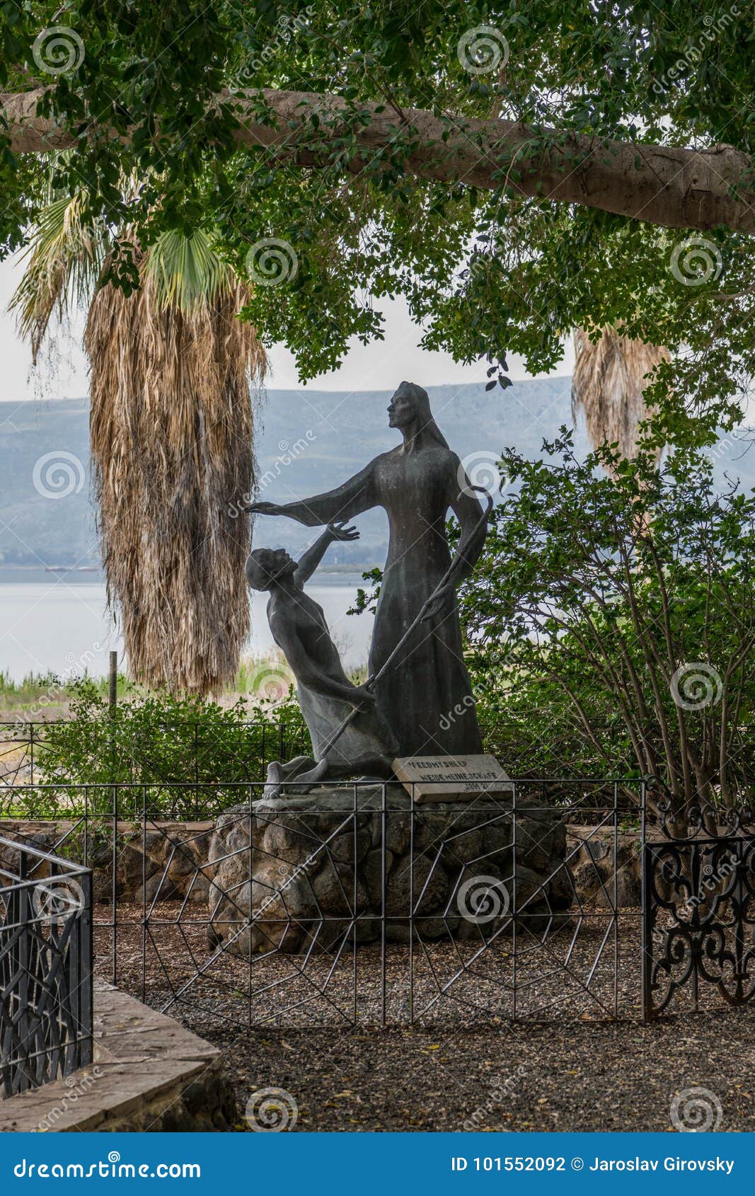 Statue of primacy editorial photography. Image of galilee - 101552092