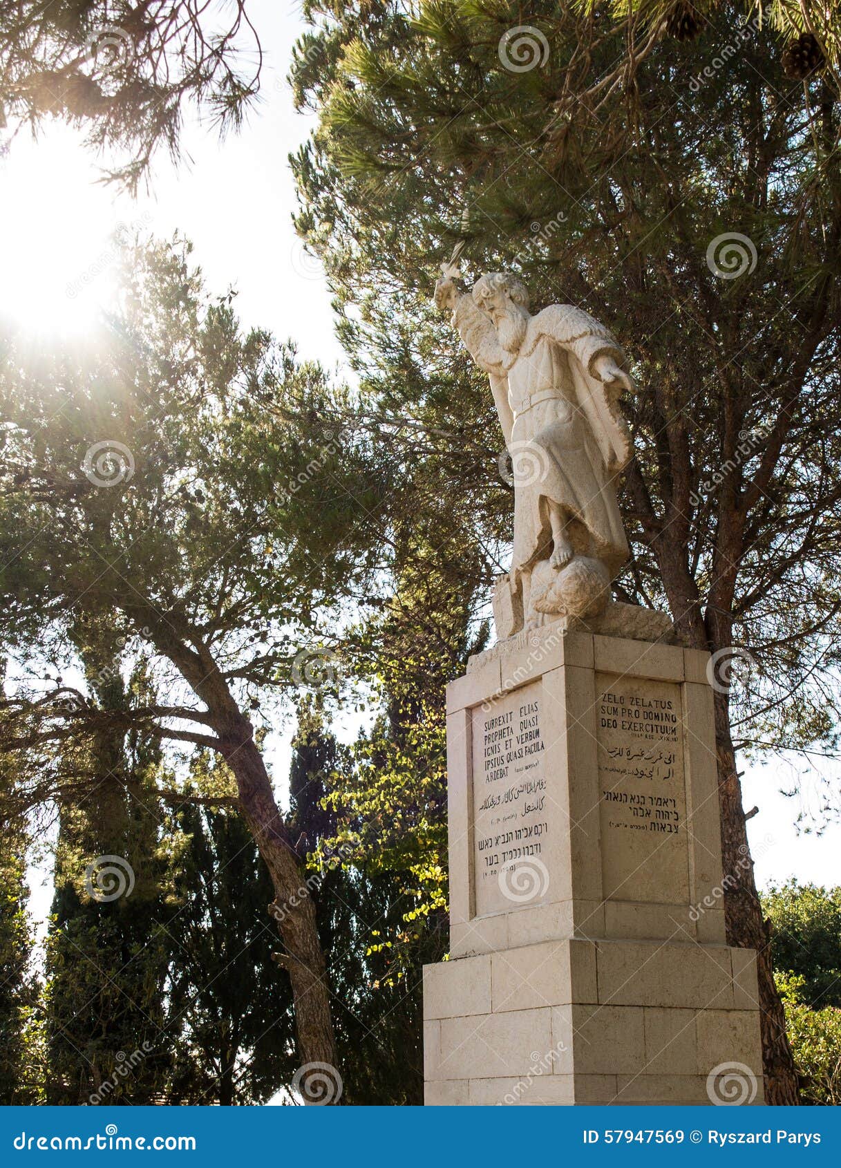 Statue Of Prophet, Portal On The Side-wall Of Florence Cathedral Stock ...