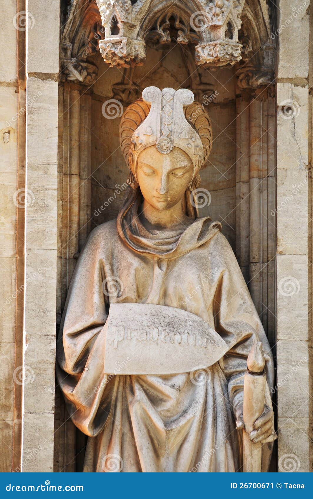 Statue of Prudentia stock image. Image of historical - 26700671