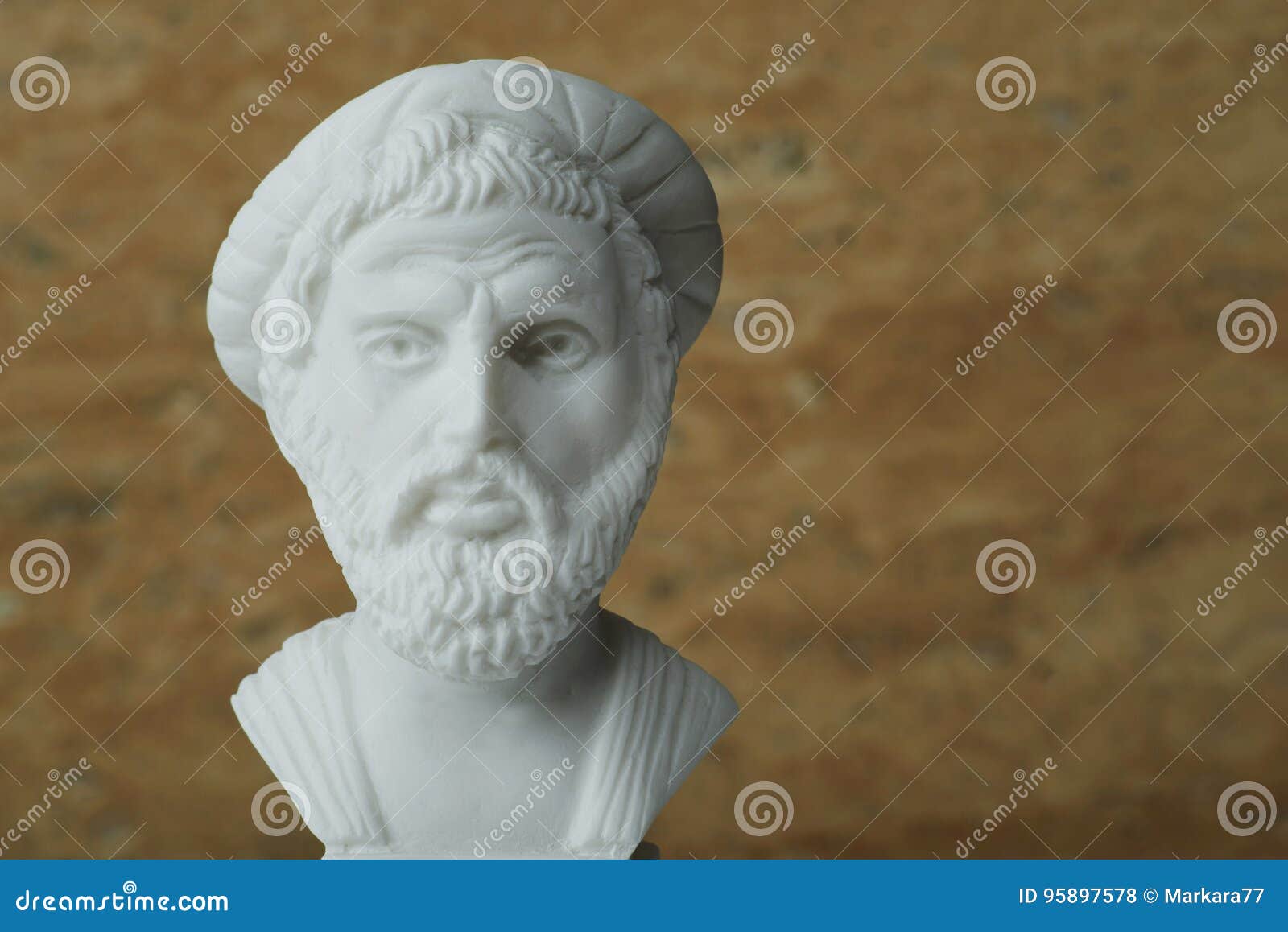 Statue of Pythagoras,ancient Greek Mathematician and Geometer. Stock ...