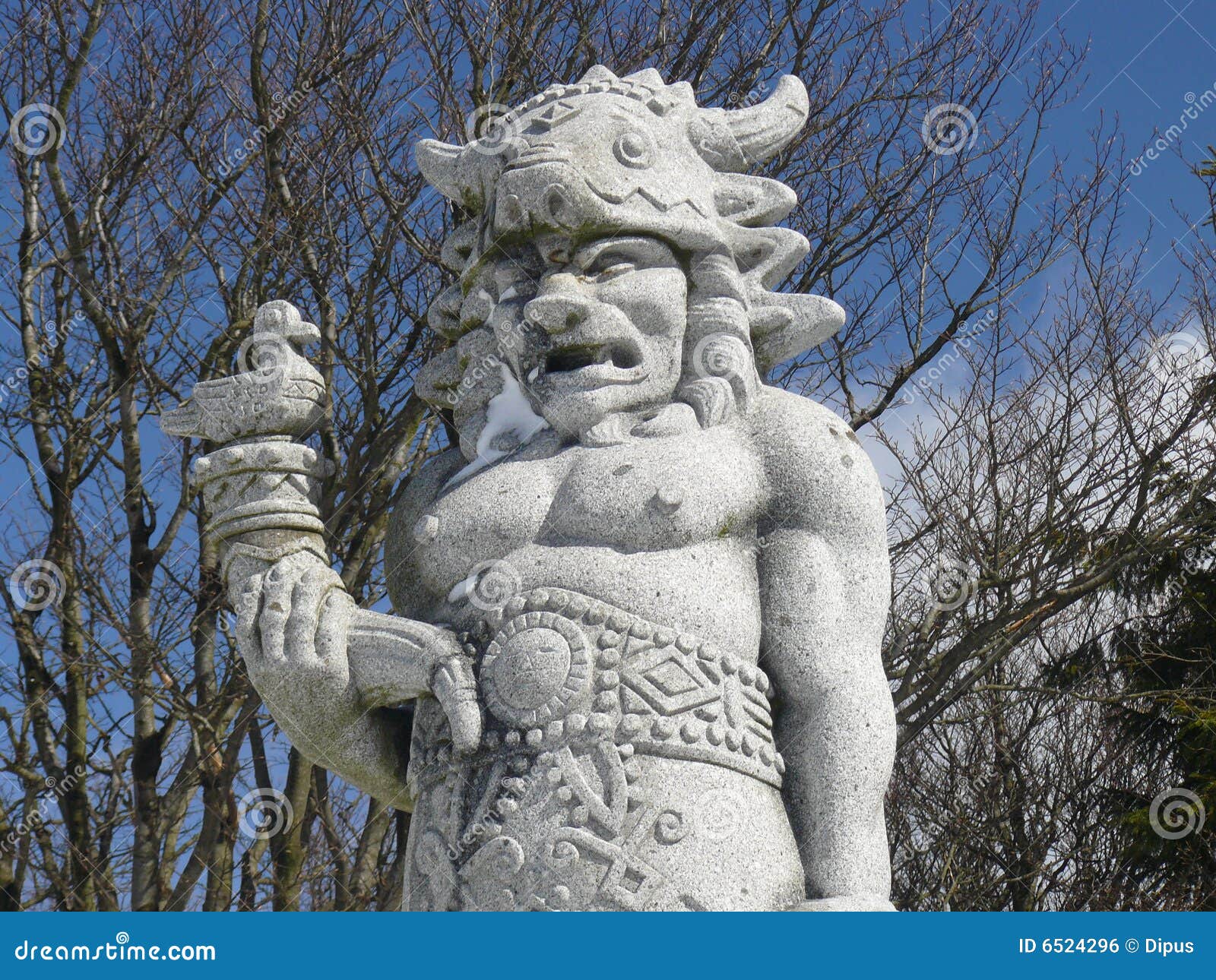 Statue Of God Radegast On Radhost Mountain In Beskydy Stock Image ...