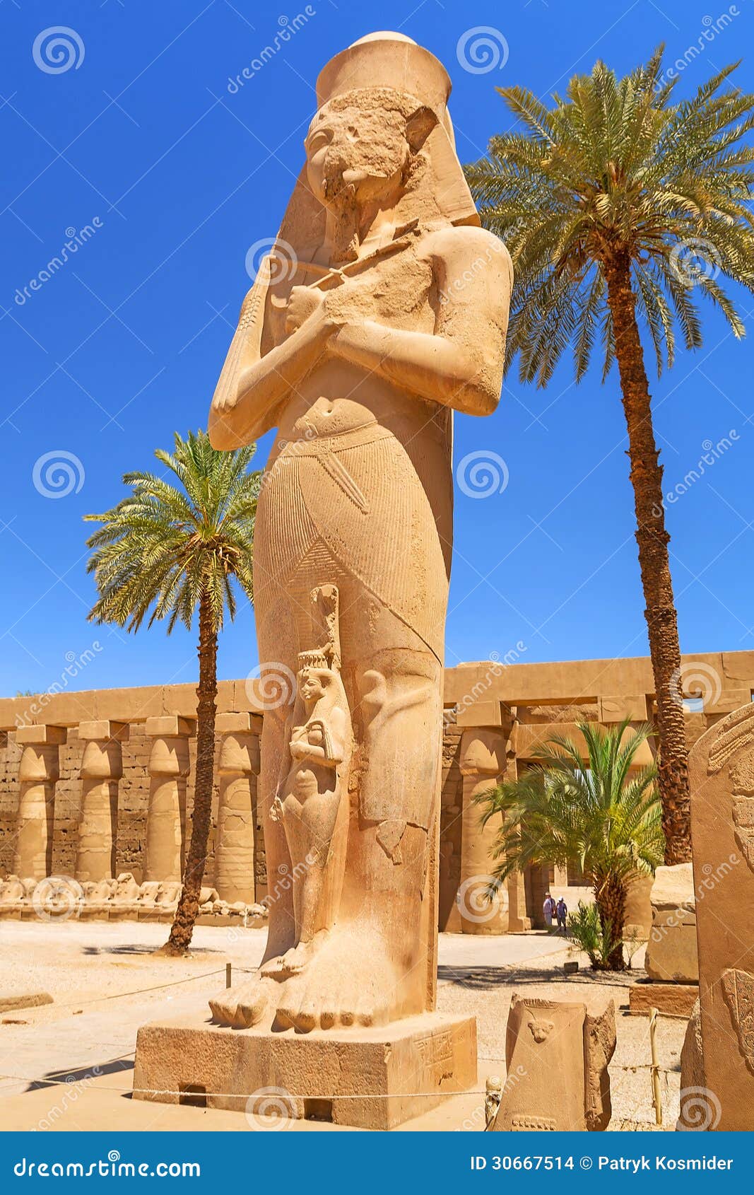 Statue of Ramesses II in Karnak Temple Stock Photo - Image of ruin ...