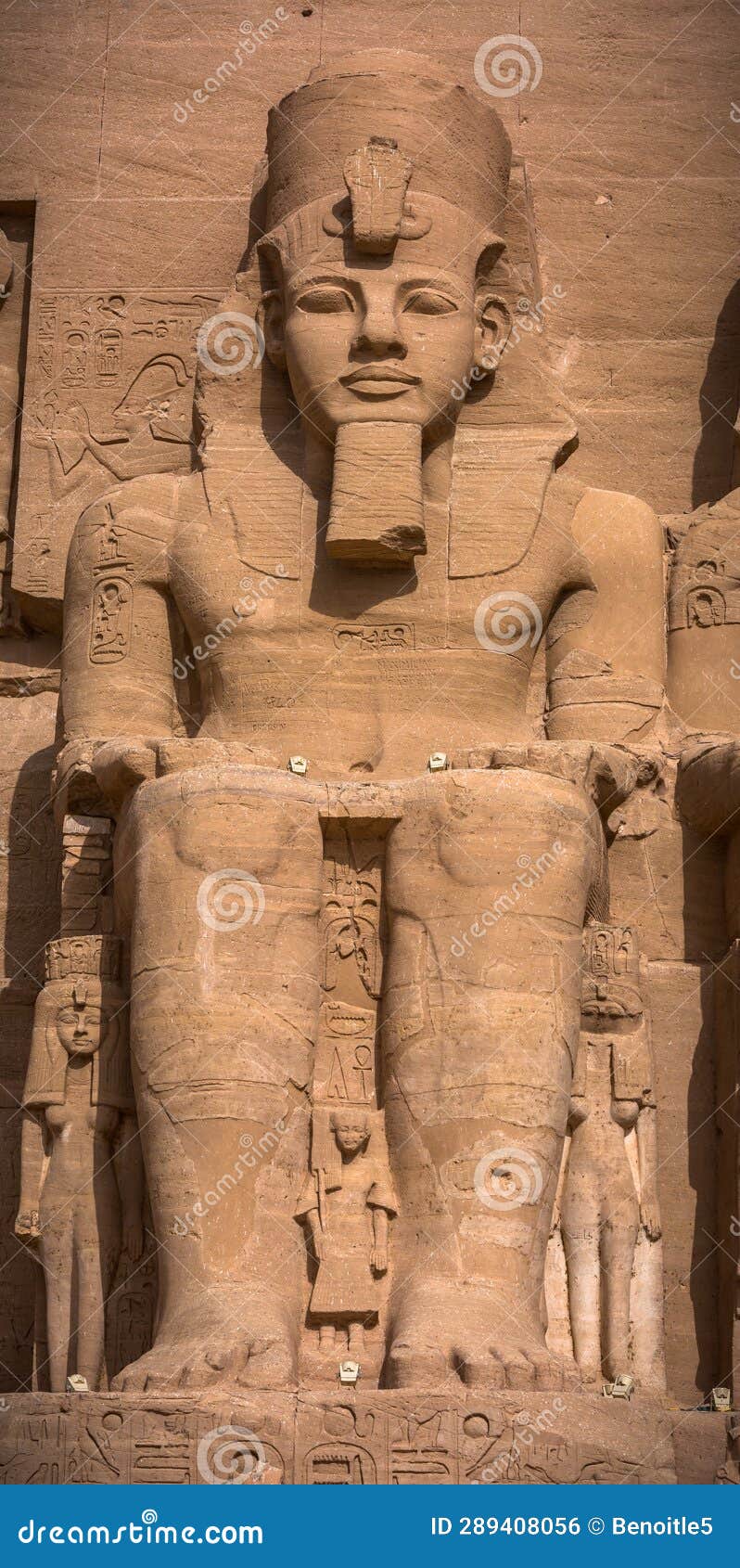 Statue of Ramses II in Abu Simbel, Egypt Stock Photo - Image of pharaoh ...