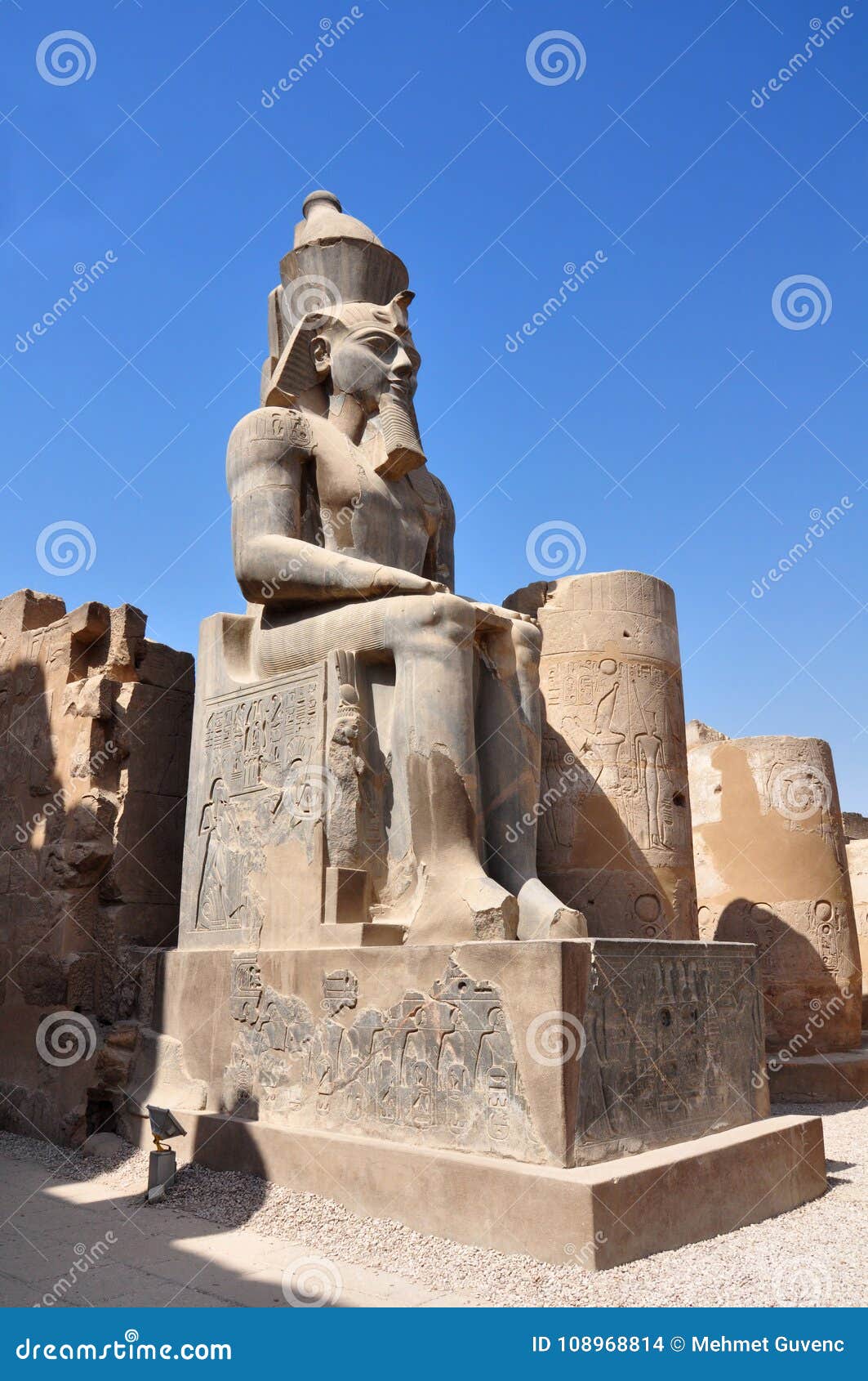 Statue of Ramses II, Luxor Temple, Old Egypt. Stock Photo - Image of ... Statue of Ramses II, Luxor Temple, Old Egypt. Stock Photo - Image of ...