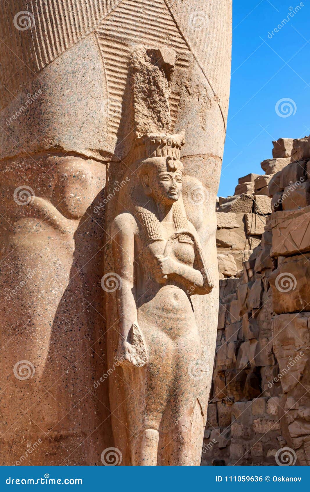 Statue Of Nefertari At Great Temple Of Ramses II, Abu Simbel Royalty ... Statue Of Nefertari At Great Temple Of Ramses II, Abu Simbel Royalty ...