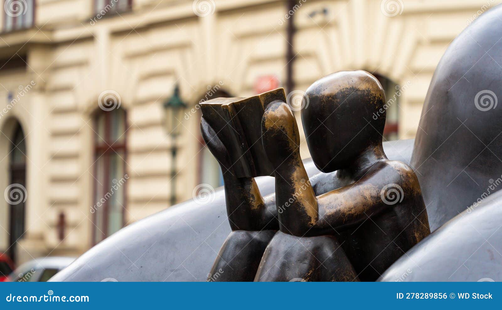 Statue reading a book stock photo. Image of wood, furniture - 278289856