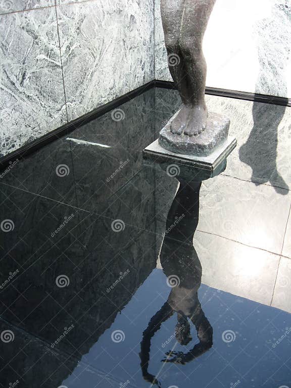 Statue Reflected stock image. Image of pool, reflection - 37682859
