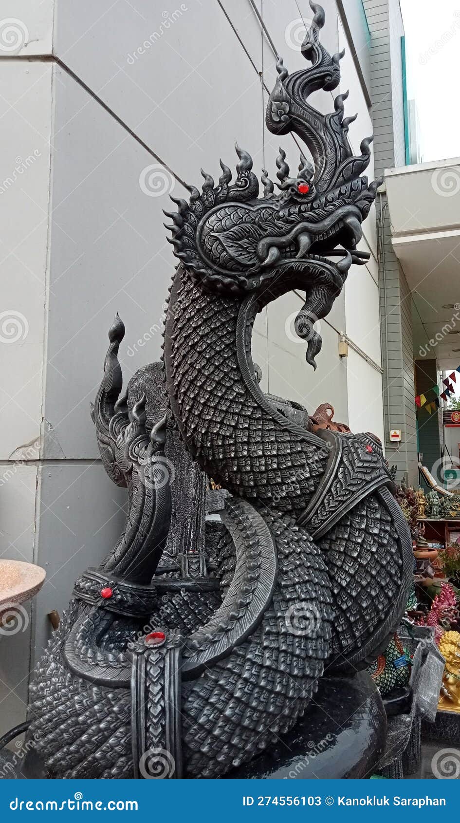 Statue resembling a snake editorial stock photo. Image of graceful ...